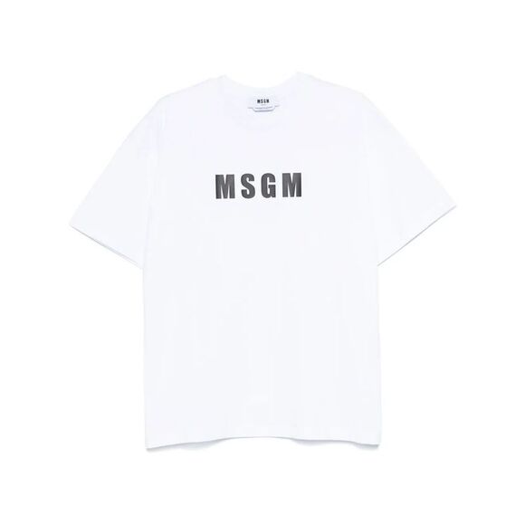 MSGM | Shirts | Msgm Men Logoprint Cotton Tshirt | Poshmark